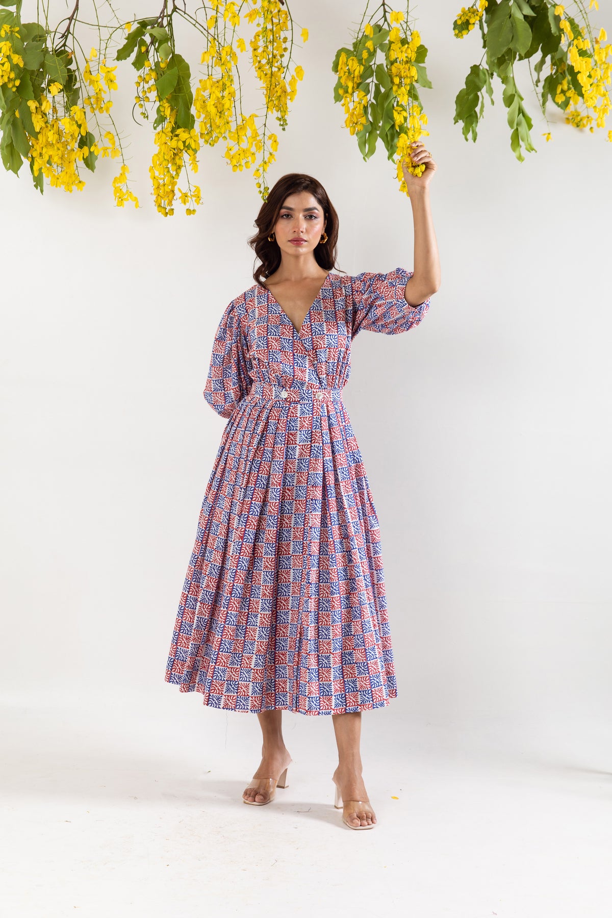 Mosaic Wrap dress – rivaajclothing