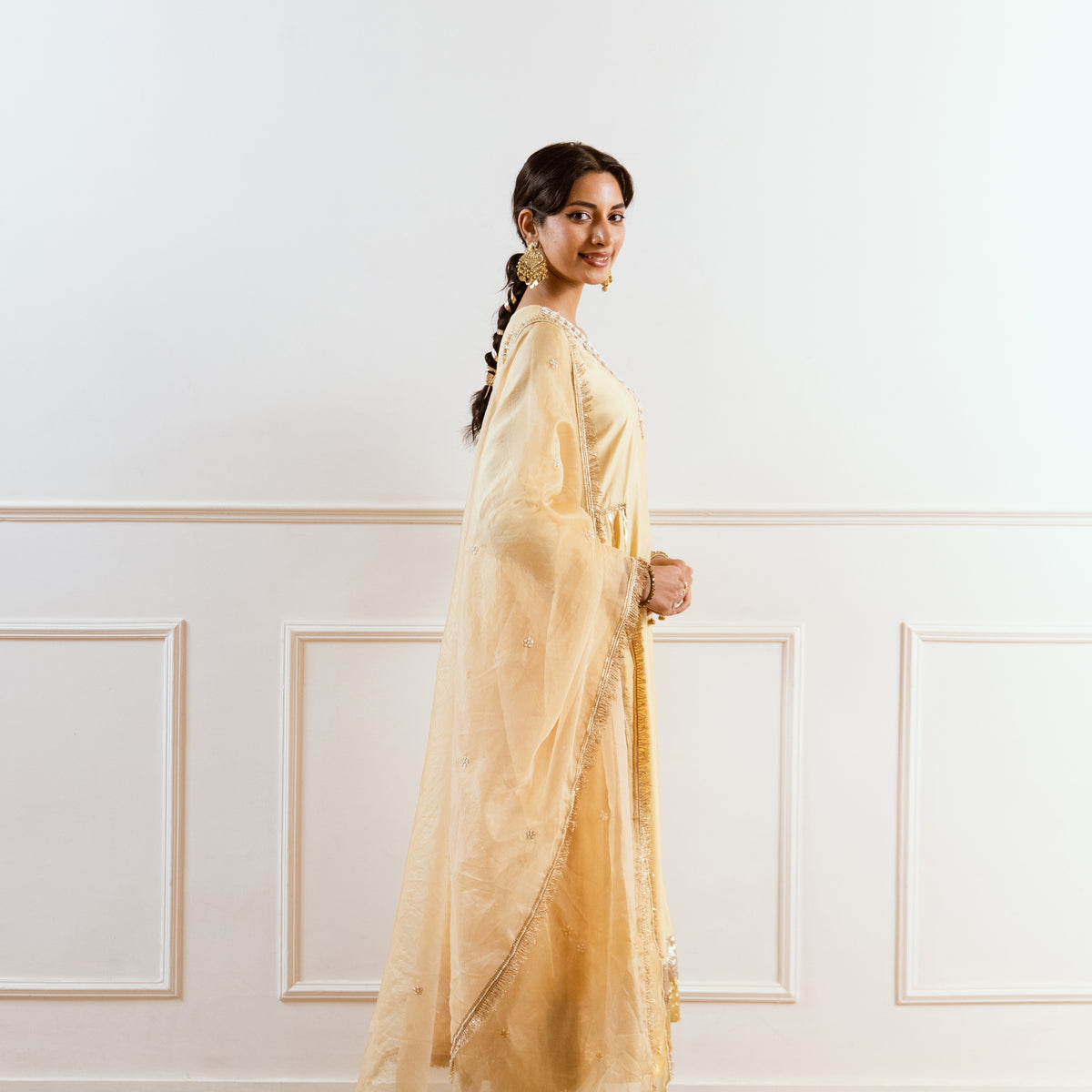 Salma Sitara Golden Bhopali set – rivaajclothing